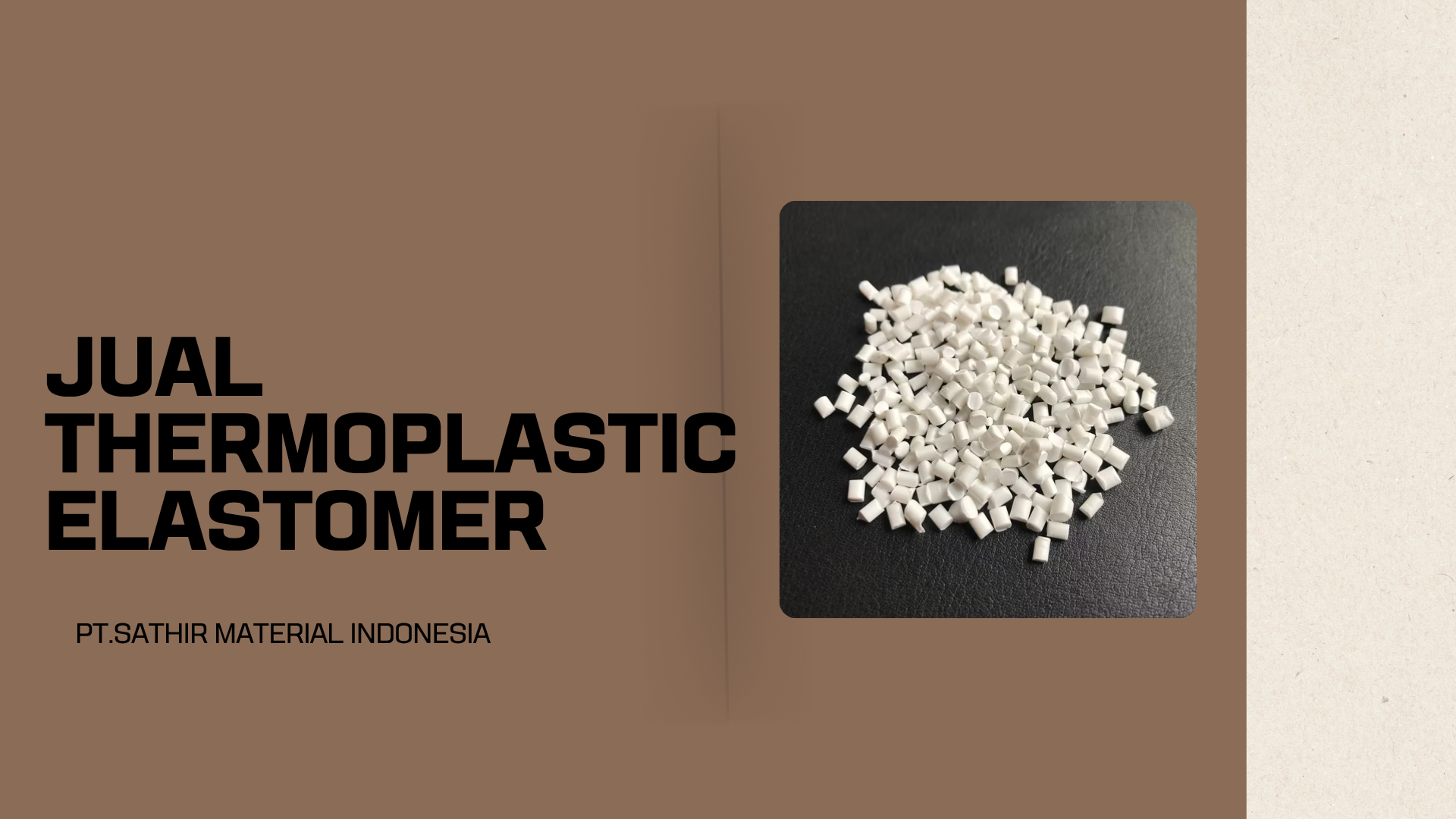 Thermoplastic Elastomer - SATHIR MATERIAL INDONESIA