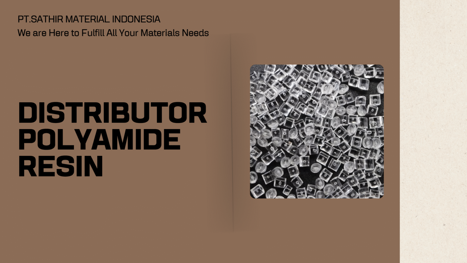 Distributor Polyamide Resin - SATHIR MATERIAL INDONESIA