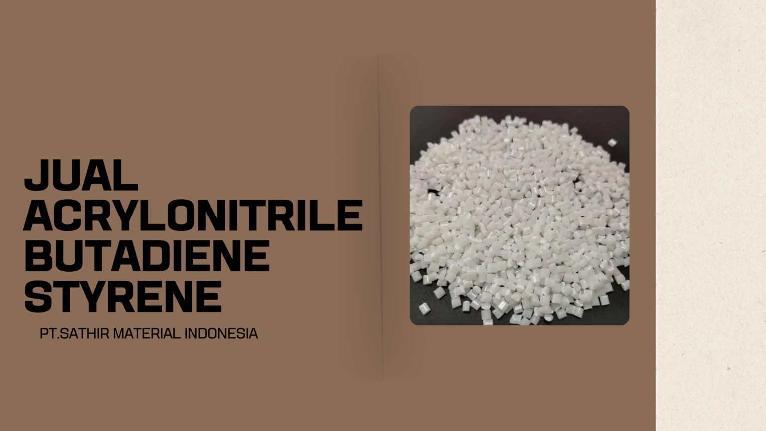 Acrylonitrile Butadiene Styrene - SATHIR MATERIAL INDONESIA