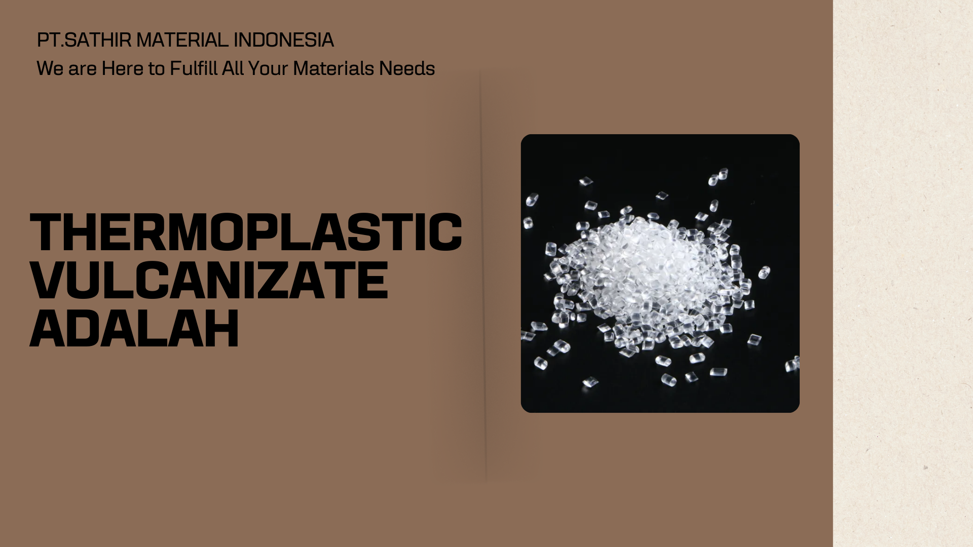 Thermoplastic Vulcanizate Adalah - SATHIR MATERIAL INDONESIA